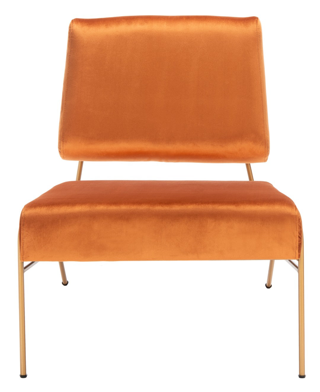 Romilly Velvet Accent Chair - Vintage Glamour With Gold Frame, Plush C