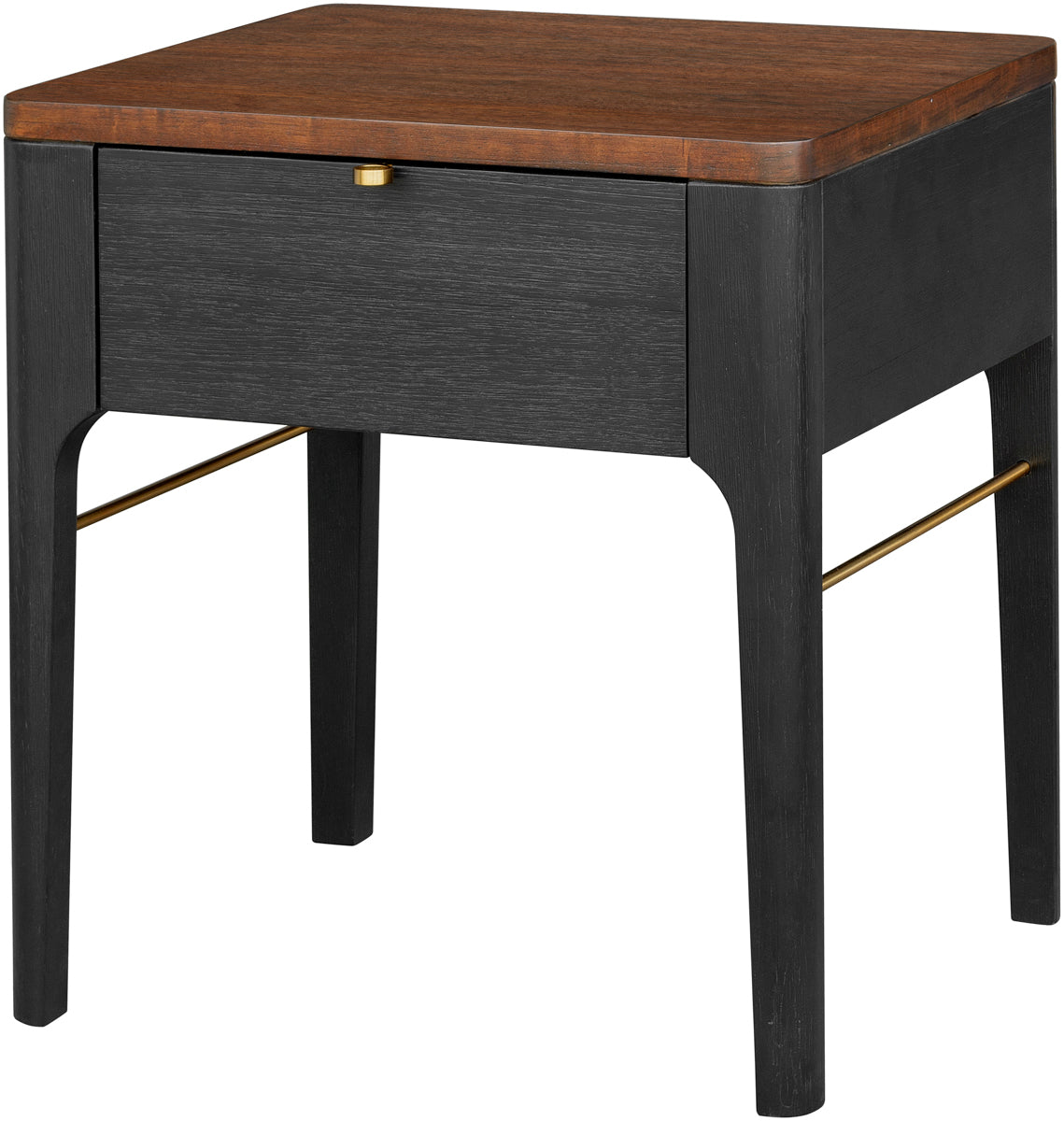 Anello End Table - Mid-Century Modern Design with Durable Wood Veneer