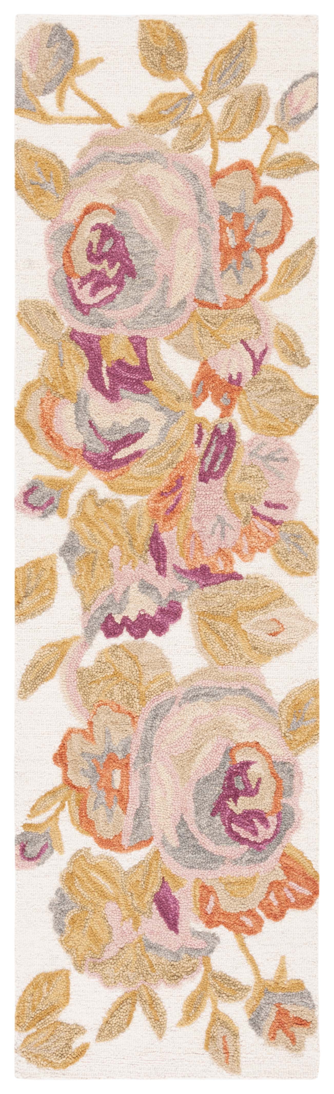 Blossom Hand Tufted Floral Rug - Luxurious Wool & Cotton Blend, Soft T