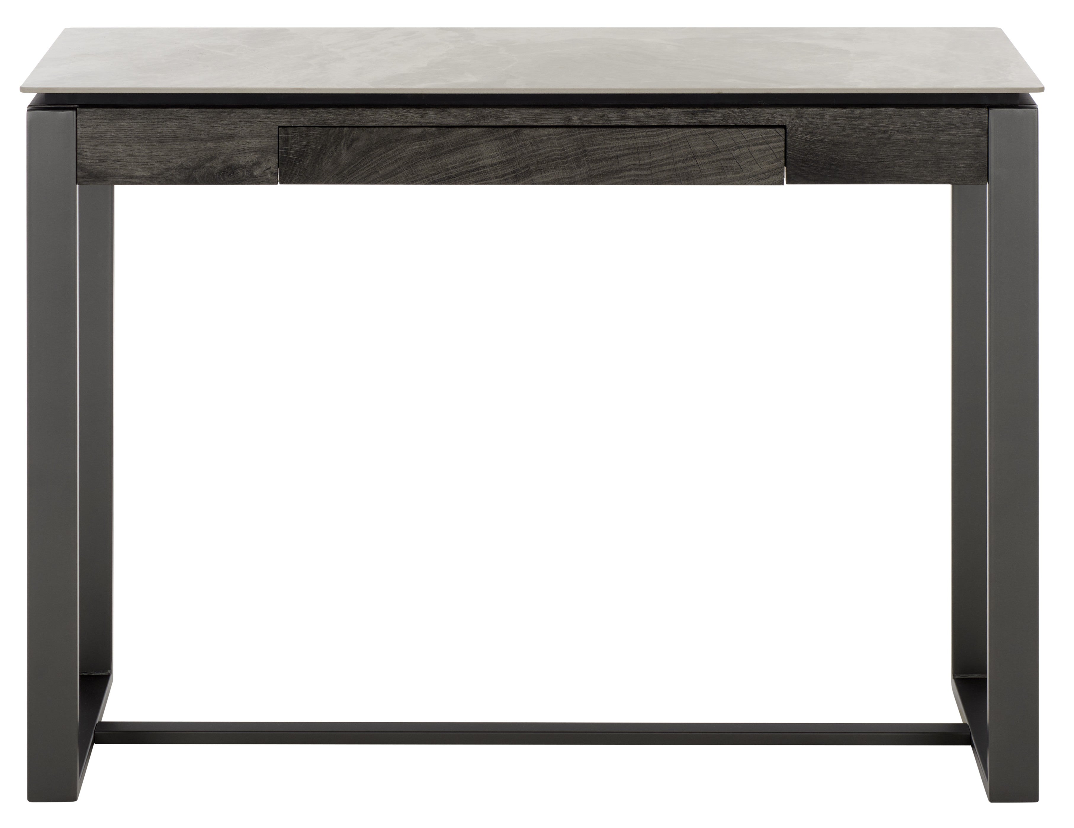 Kota Console Table Stone Top Powder Coated Metal Frame Modern Entryway