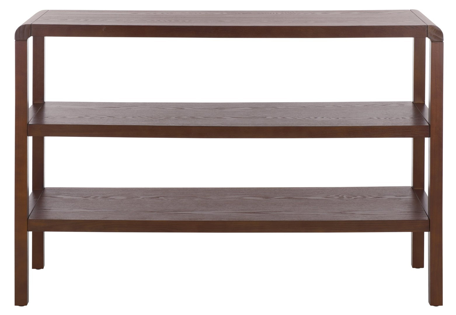 Omara 2 Shelf Console Table - Stylish Rustic Design For Entryway, Hall