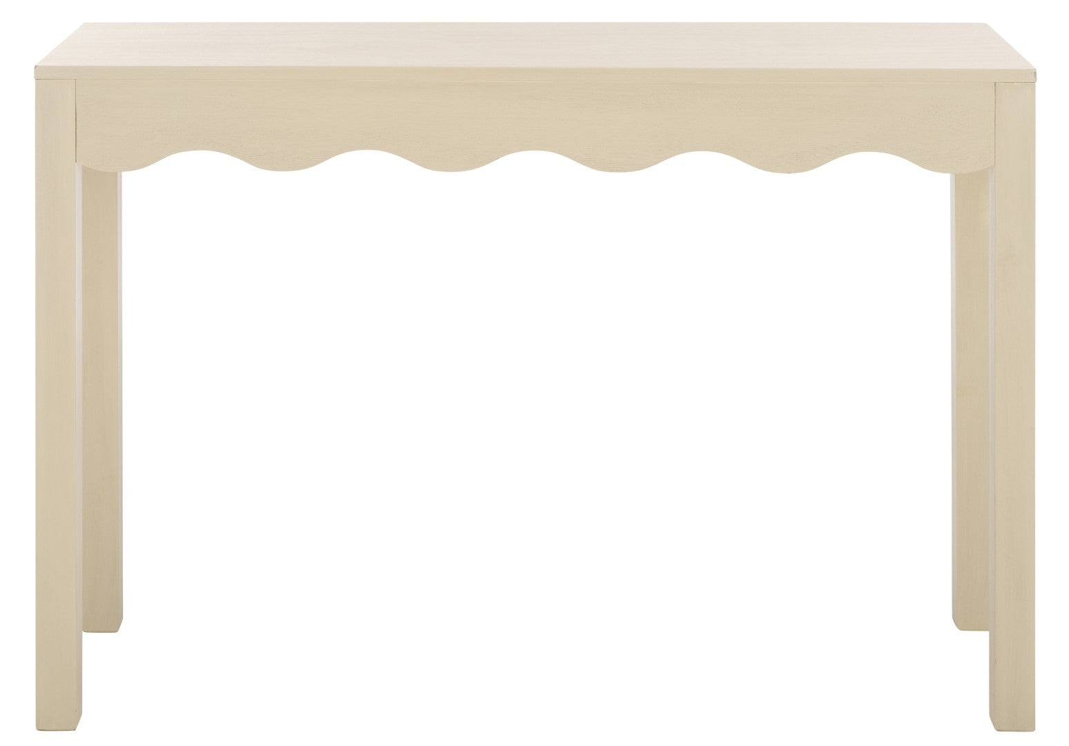 Lilith 43" Wave Console In Elegant Sand - Stylish Storage Solution For