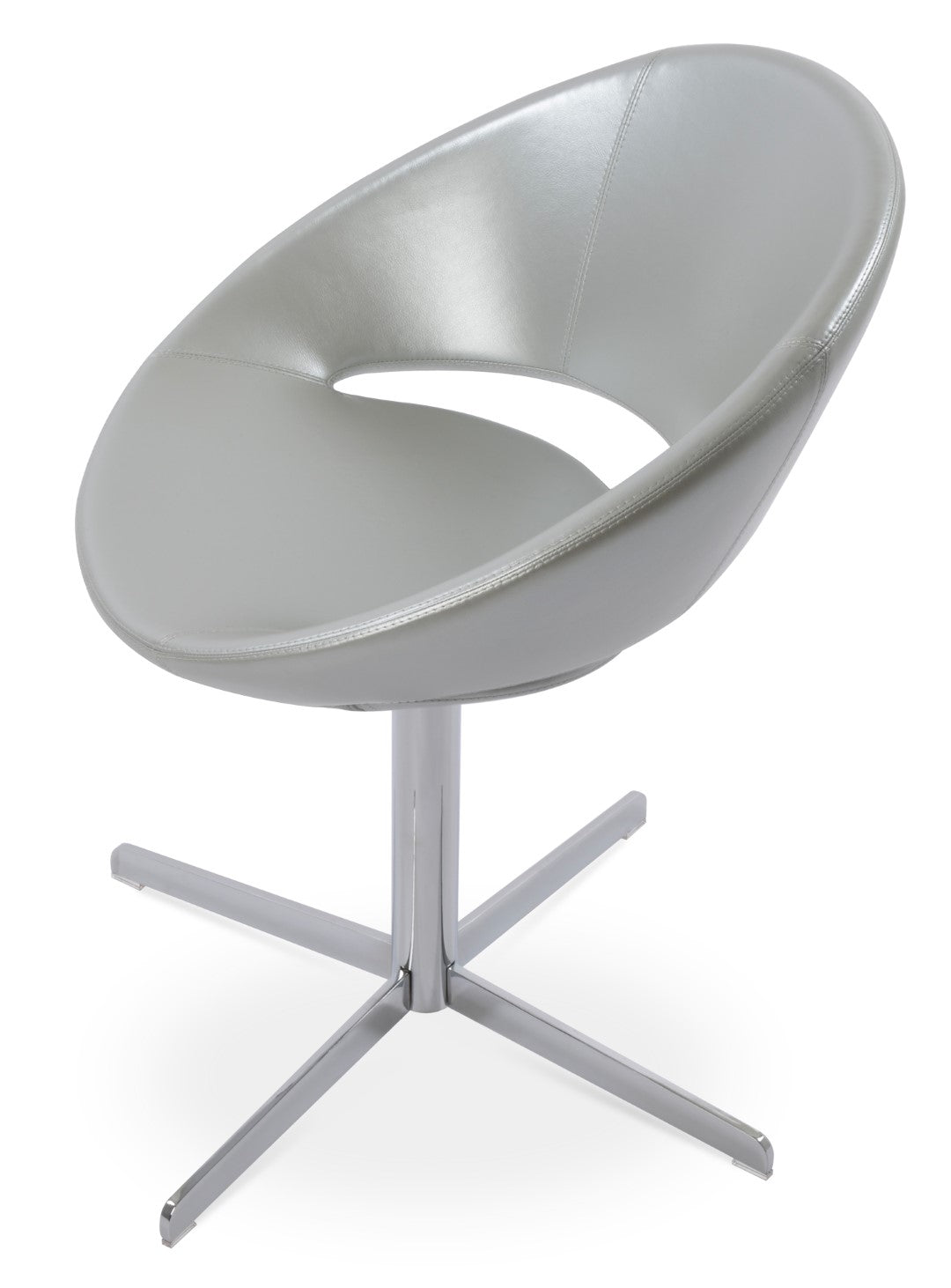 Crescent 4 Star Swivel Chair - Stylish Dining Comfort in Premium Fabri