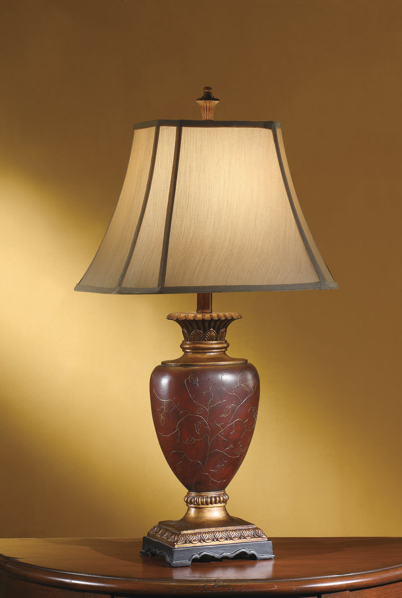 Clayton Table Lamp Set of 2 - Elegant Bronze Finish with Champagne Sha