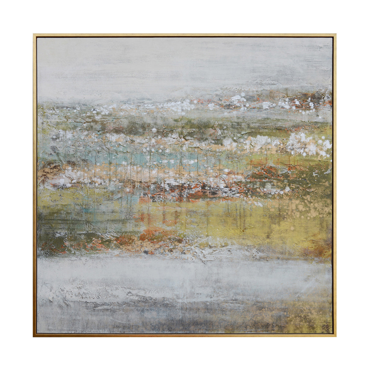Genesis Wall Art - Stunning 60-Inch Framed Canvas with Modern Hues for