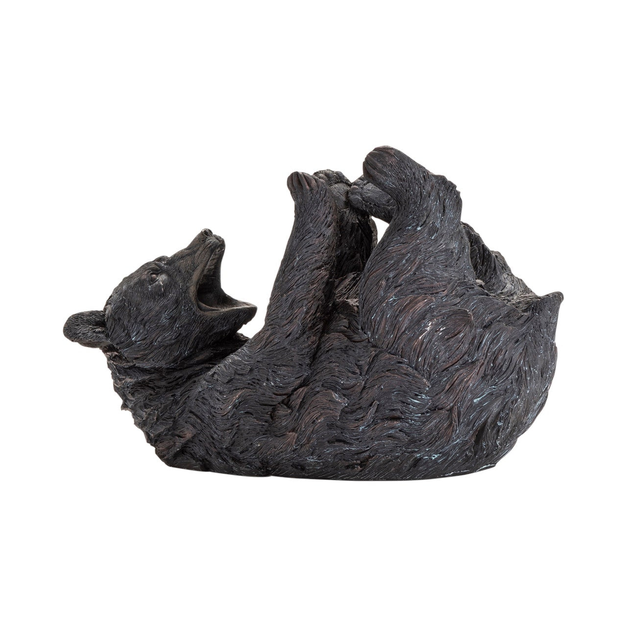 Bear Wine Caddy - Charming Rustic Resin Sculpture for Wine Lovers, Per