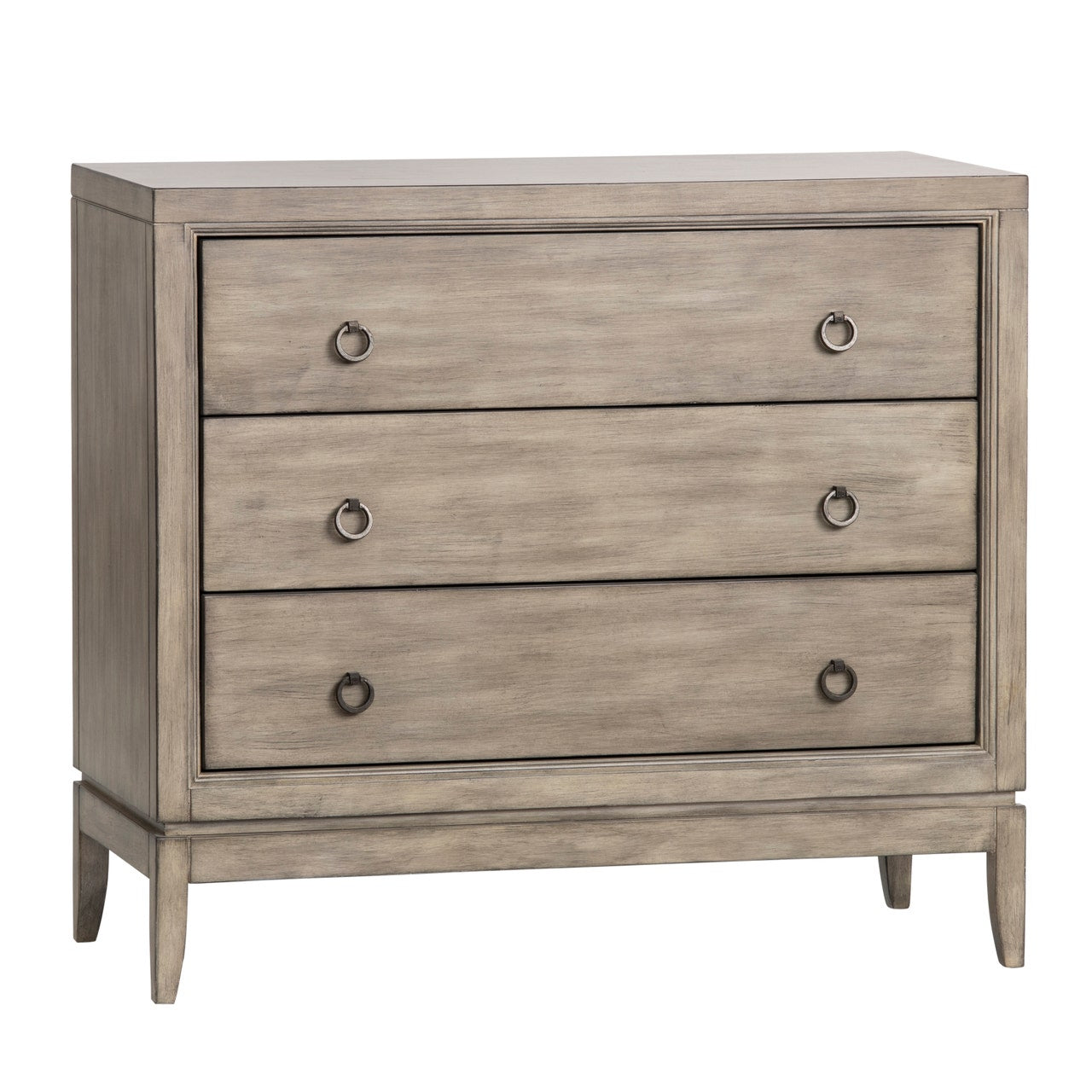 Trimble Chest - Elegant 3-Drawer Gray Wash Chest for Versatile Home De