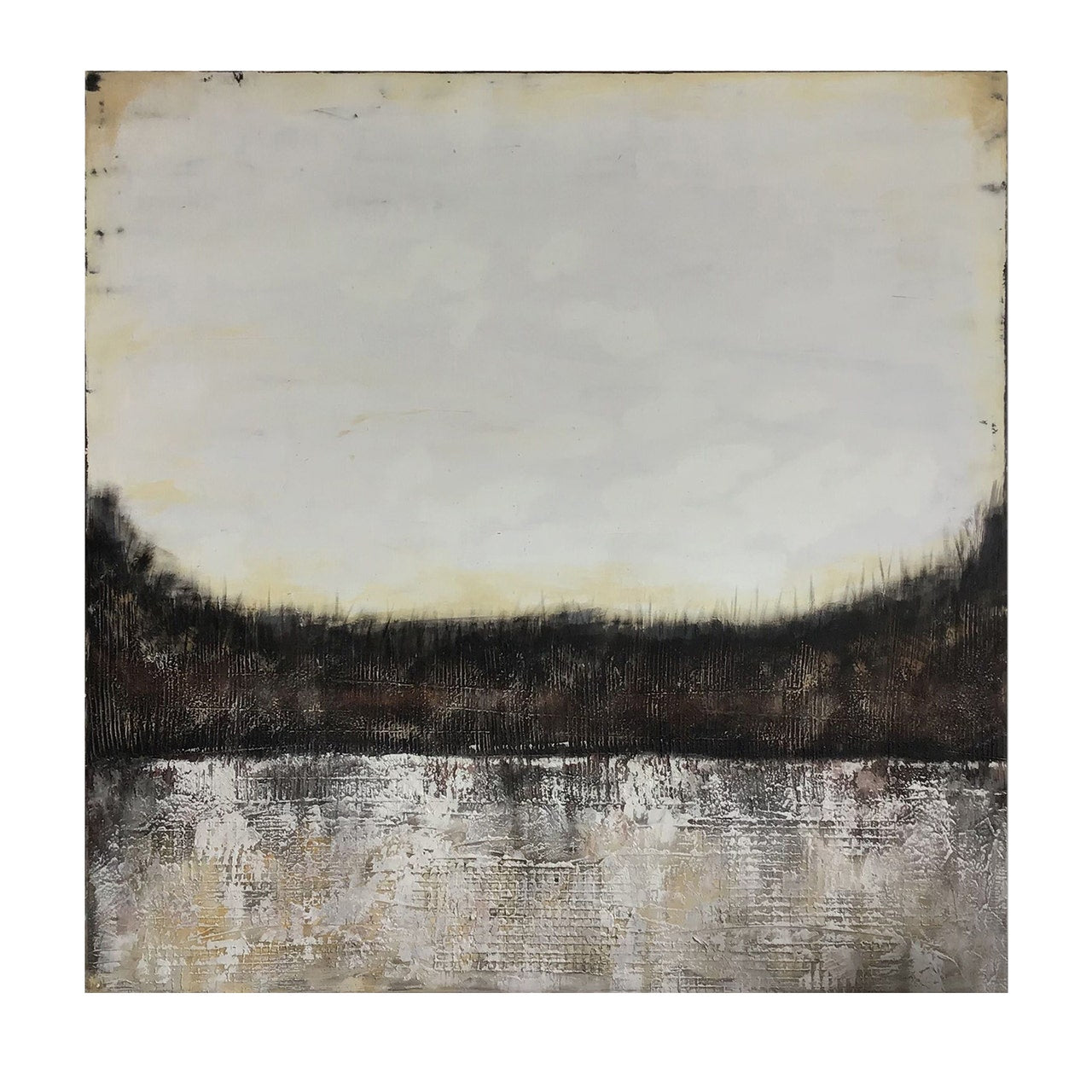 Hazel Canvas Wall Art – 60" Abstract Design in Natural Colors for Rust