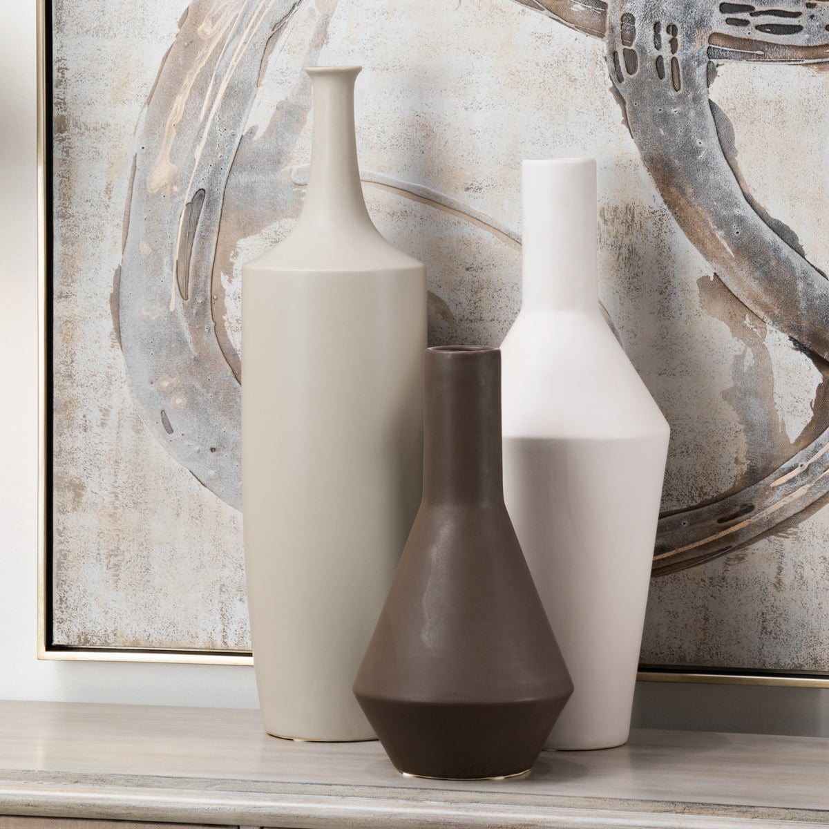 Zen Japanese Inspired Bottles - Elegant Ceramic Decor for Tranquil Hom
