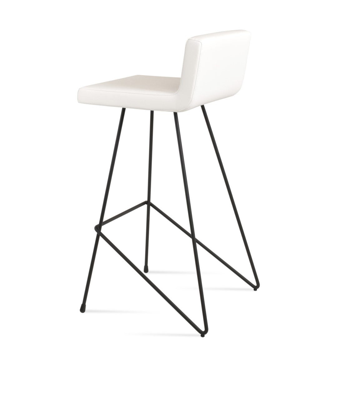 Dallas Cat - Stylish Bar & Counter Stools with Leatherette Finish, 2-Y