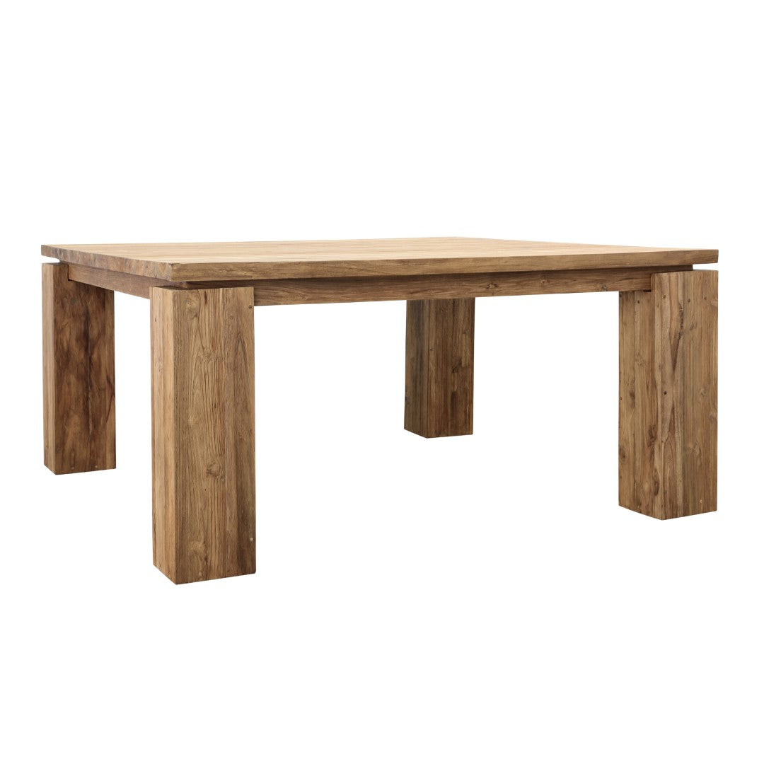 Karina Living Dining Table - Elegant Reclaimed Teak Wood Design, Natur