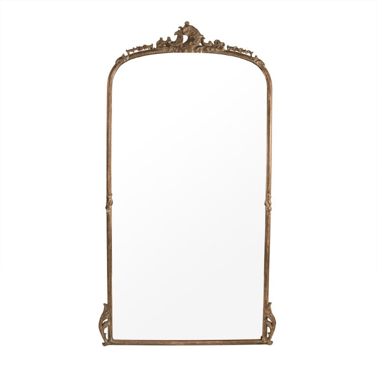 Godric Full-Length Mirror 41.5x74.5 Slim Iron-Trim Design for Entryway