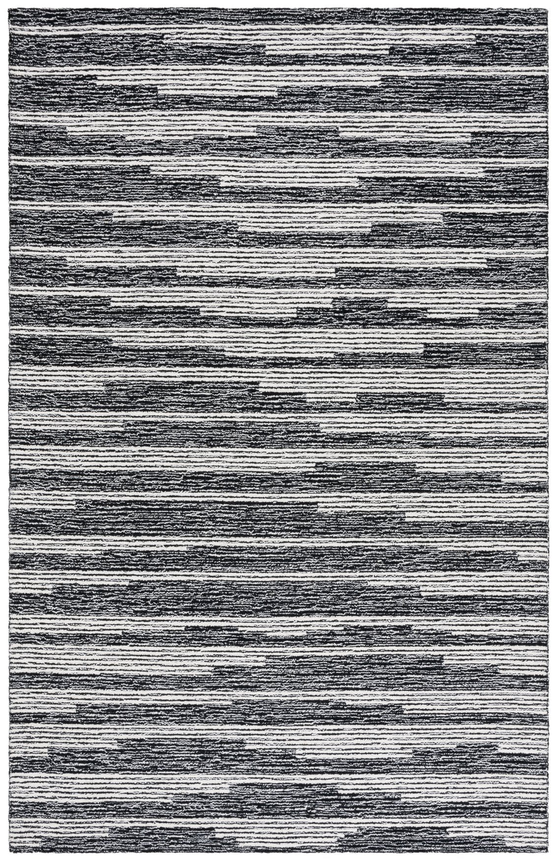 EBONY Hand Tufted Area Rug - Luxurious Runner for Hallways, Crafted in