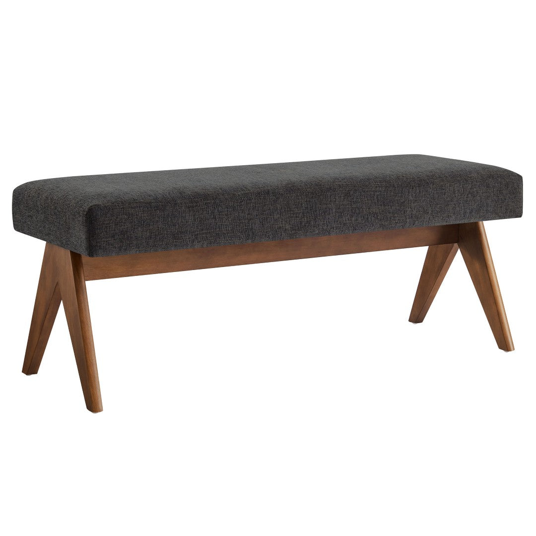 Lyra 47" Versatile Fabric Upholstered Bench For Modern Living - Stylis