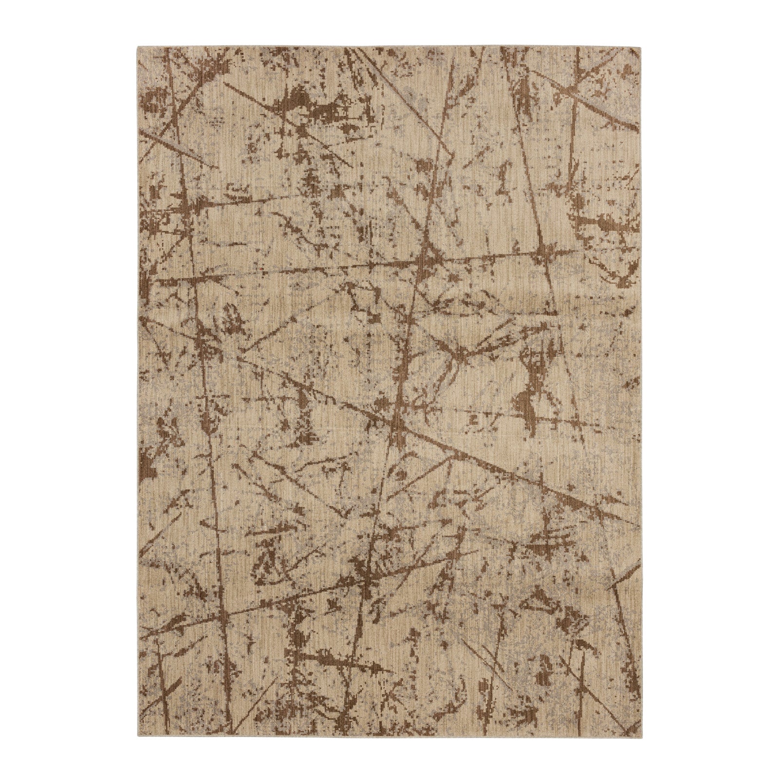 Utopia Elysian Fields Buff Area Rug - Modern Abstract Design with Plus
