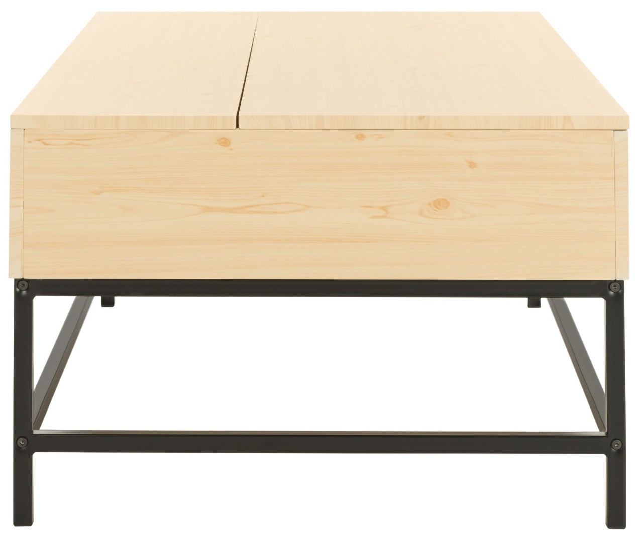 Gina Modern Lift-Top Coffee Table With Practical Storage And Sleek Met