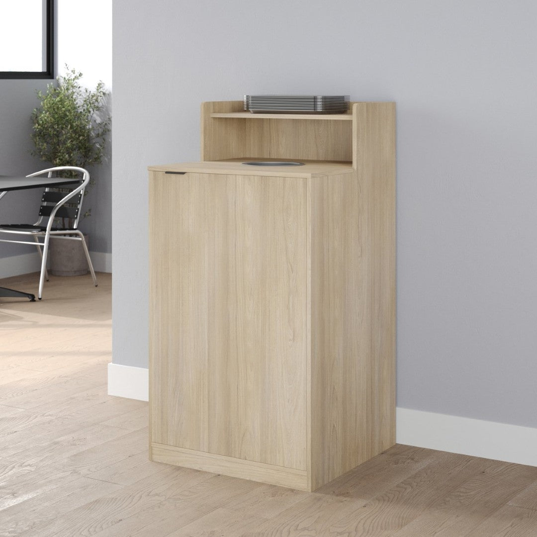 Dell Commercial Grade Trash Receptacle Enclosure with Tray Shelf and 8