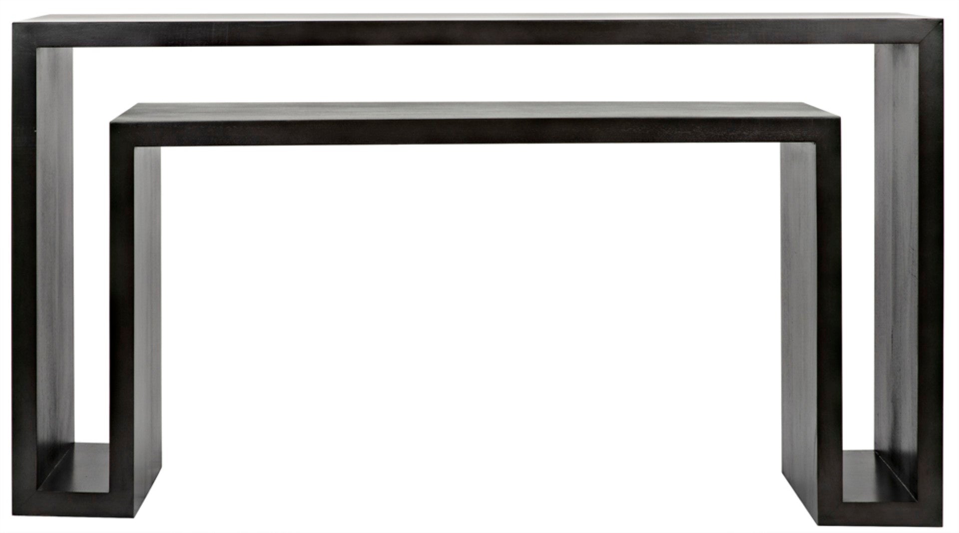 Caine Console Table - Handcrafted Solid Mahogany Design for Entryways