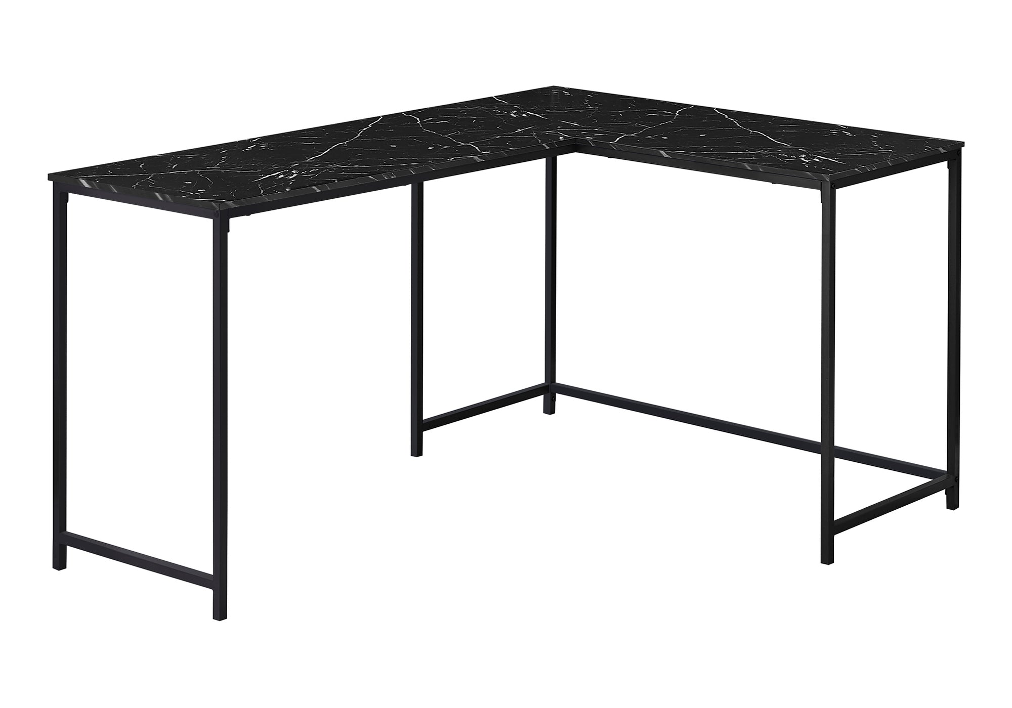 Computer Desk - Contemporary L-Shaped Corner Design for Space-Saving H
