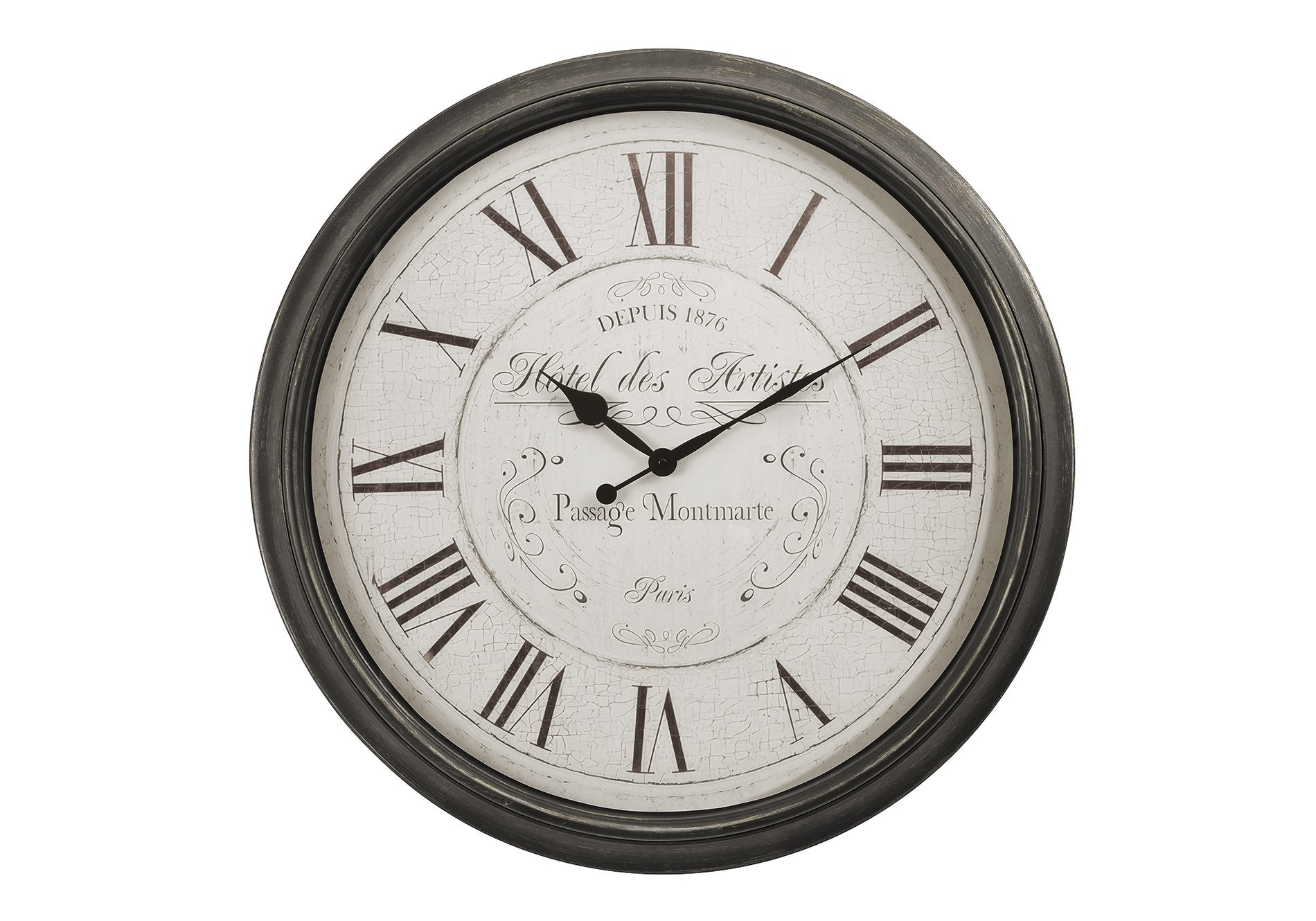 Clocks, 30" Oversized Round Wall Clock in Rich Brown - Elegant Design
