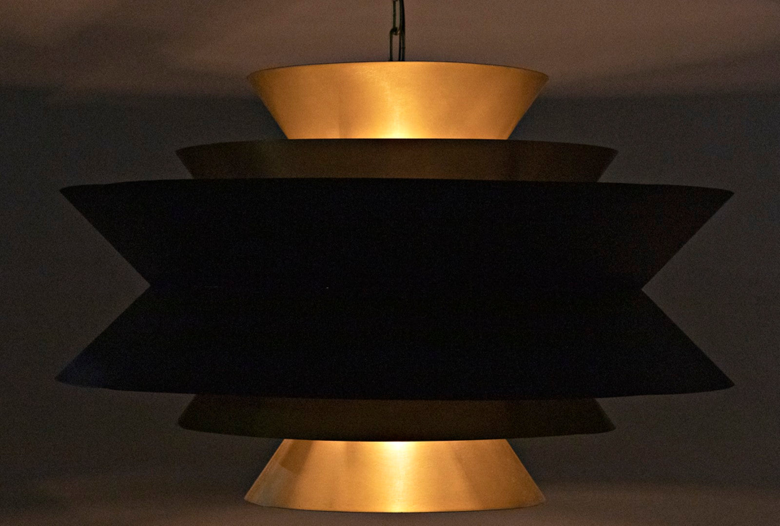 Arion Pendant Light - Industrial Iron Fixture with Antique Brass Finis