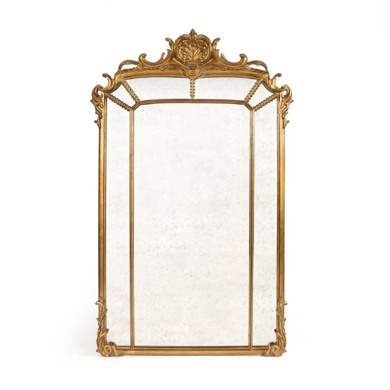 Gabrielle Birch Frame Mirror — Slim Scandinavian Design 50x80cm, Brigh