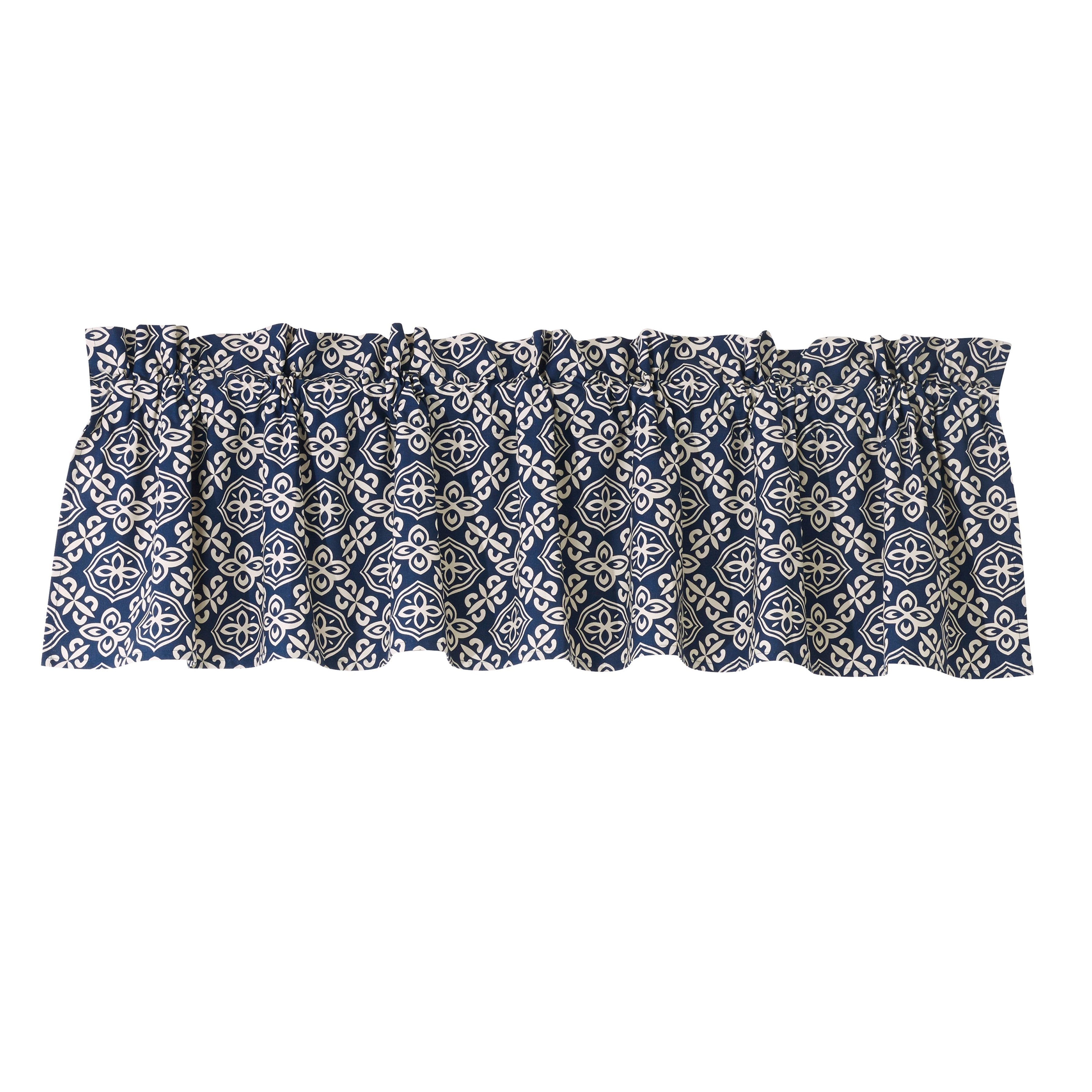 Printed Cotton Valance – Elegant Home Decor Solution with Timeless Des