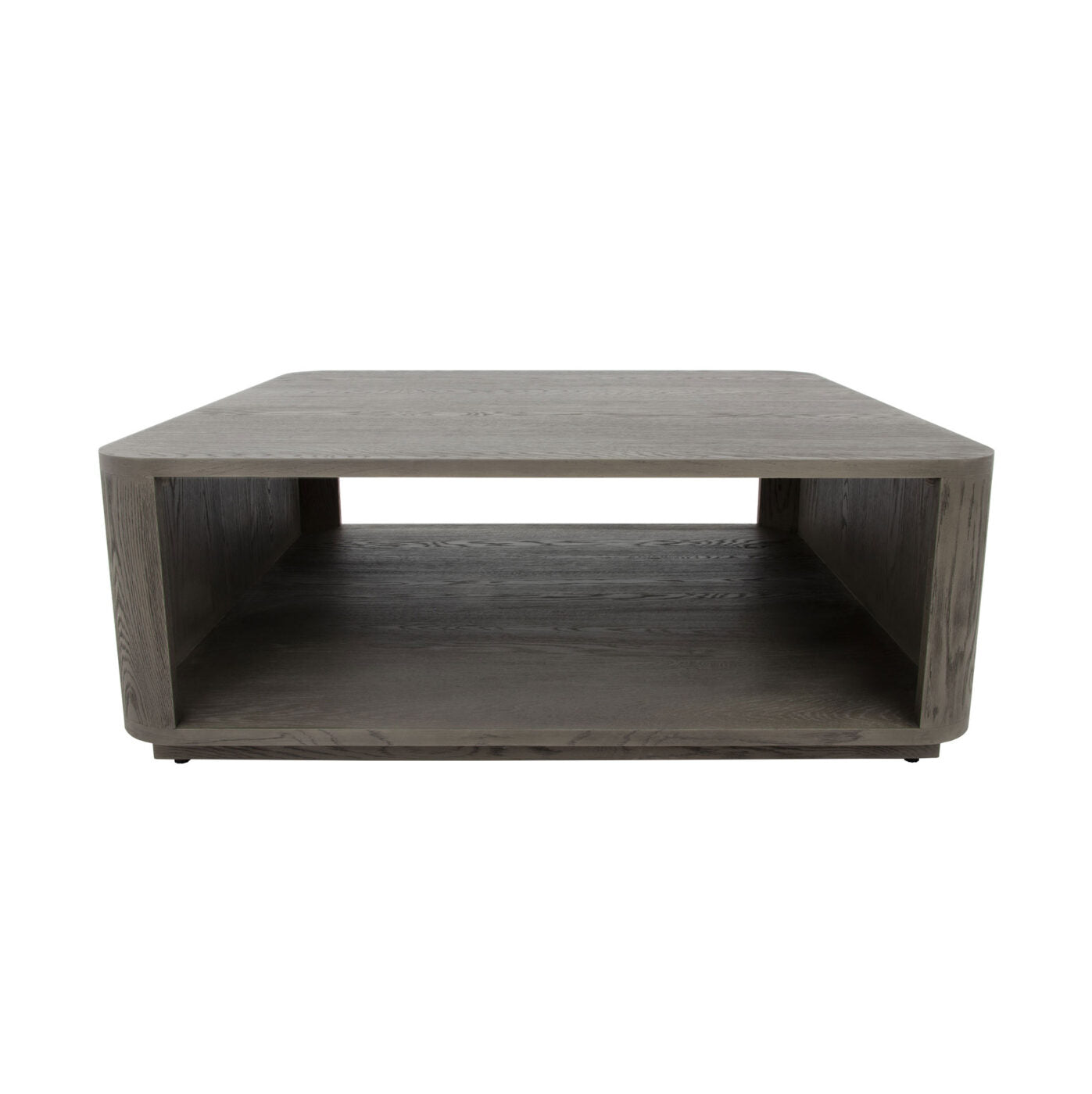 Lena Modern Dark Grey Square Coffee Table - Solid Wood, 48”x48”, No As
