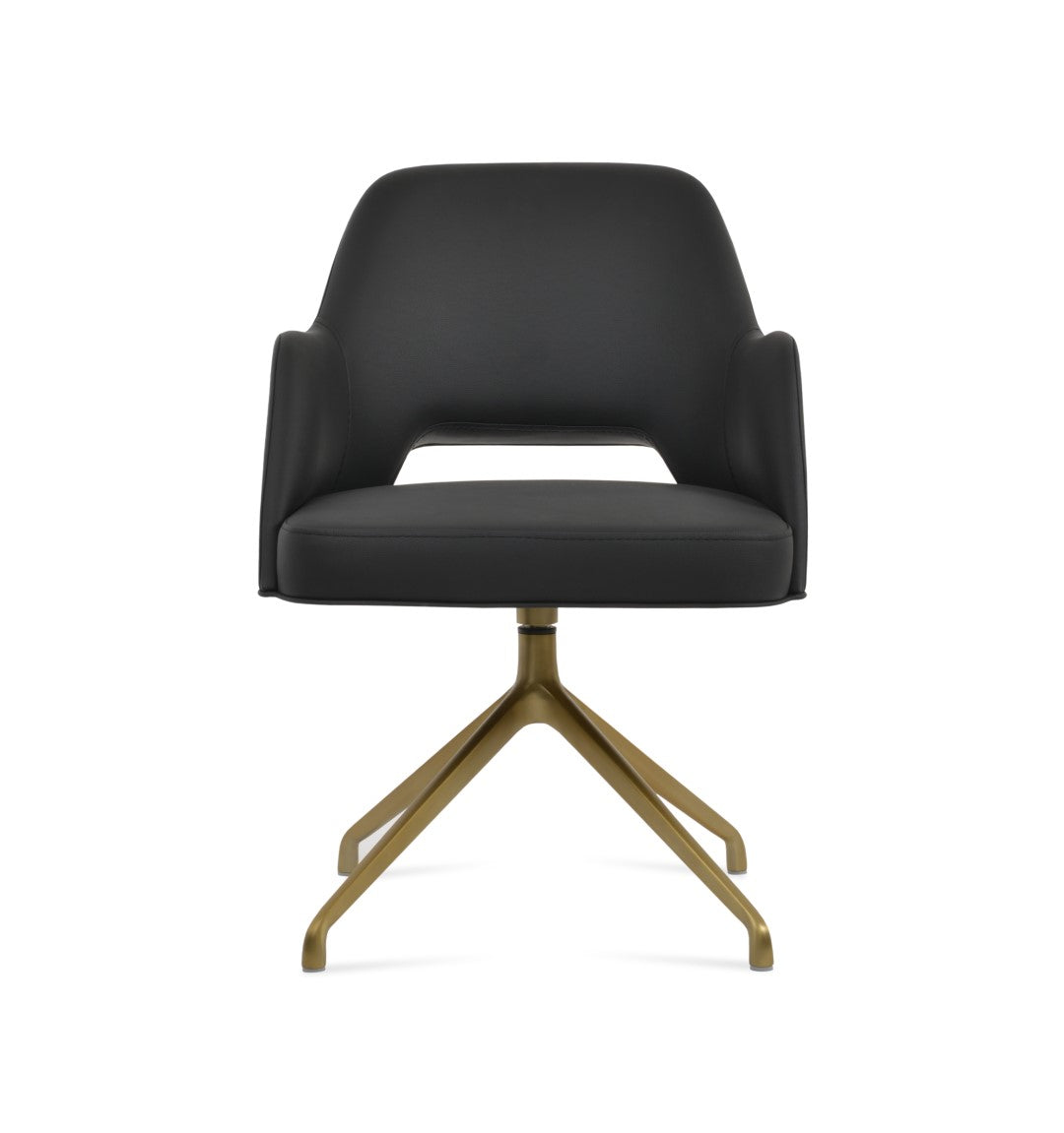 Marash Arm Pyramid MW Stool - Stylish Dining Chair with Metal Base, Er
