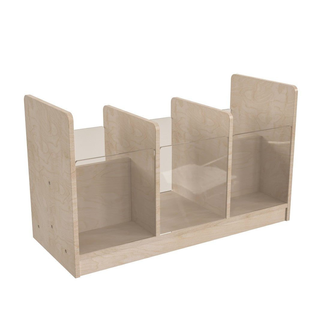 Bright Modular Double-Sided Classroom Storage Unit – Durable, Transpar