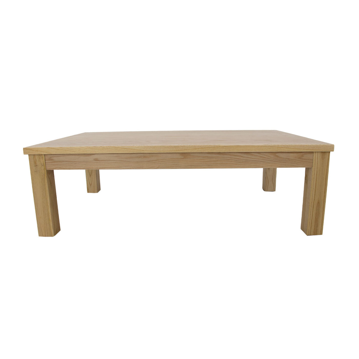 Maxim Organic Oak Coffee Table - Solid Wood, Traditional Style, 62" Wi