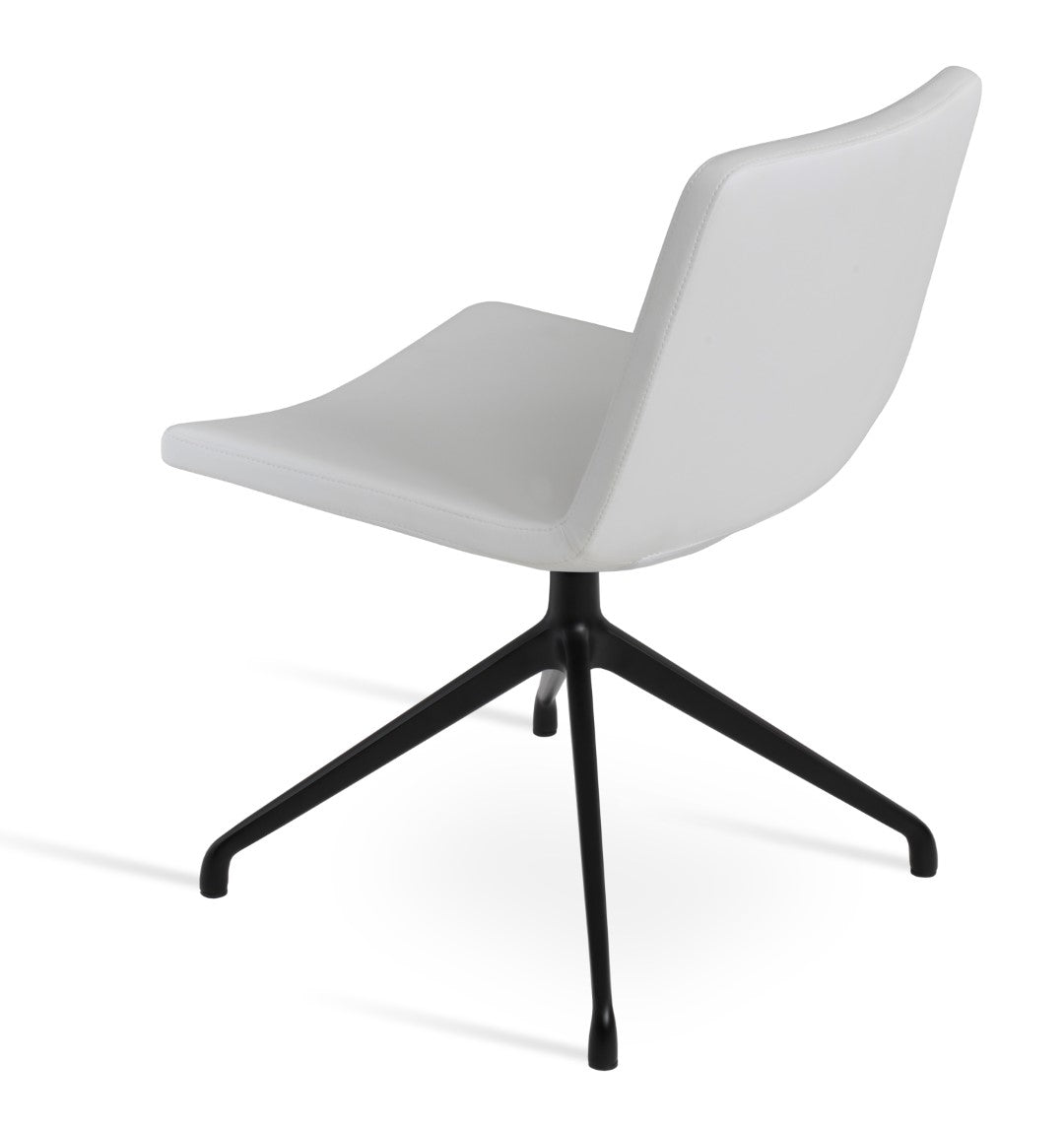 Nevada Arm Office Chair - Elegant Leatherette Seat, Adjustable Height,