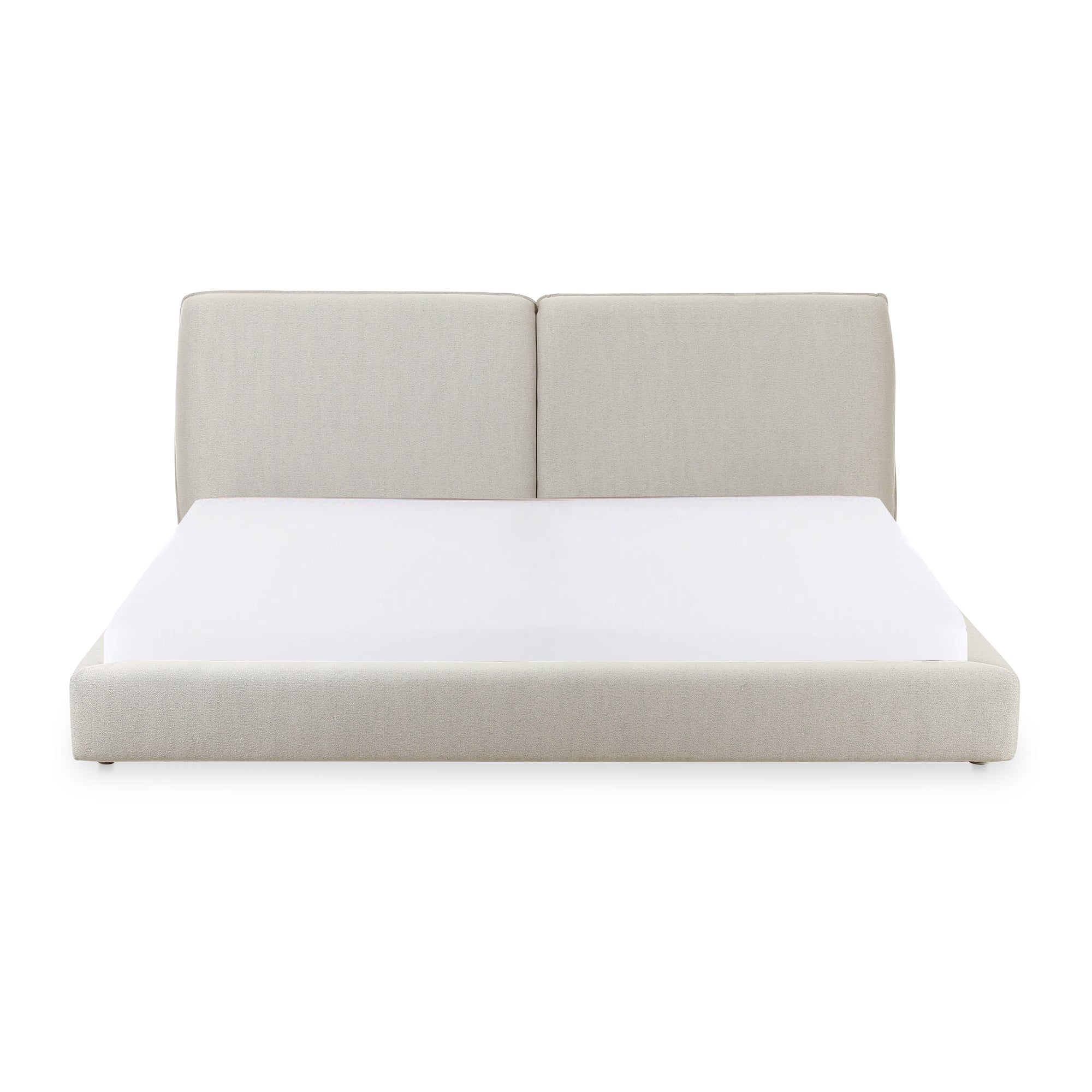 Zeppelin Bed - 70s Inspired Low-Slung Design with Floating Base and Pl
