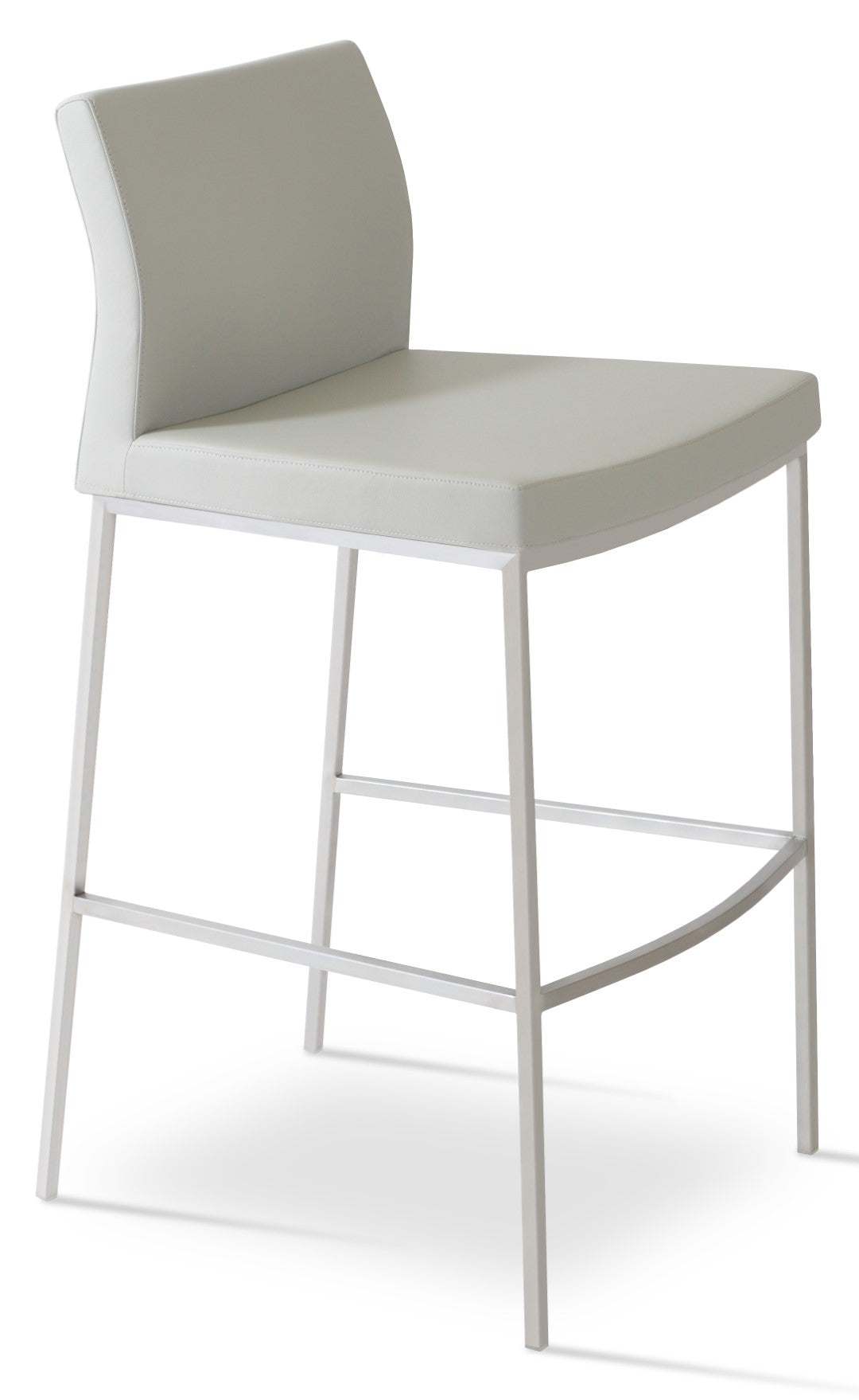 Pasha Metal Bar & Counter Stools in Boucle, Velvet, Nubuck, or Camira