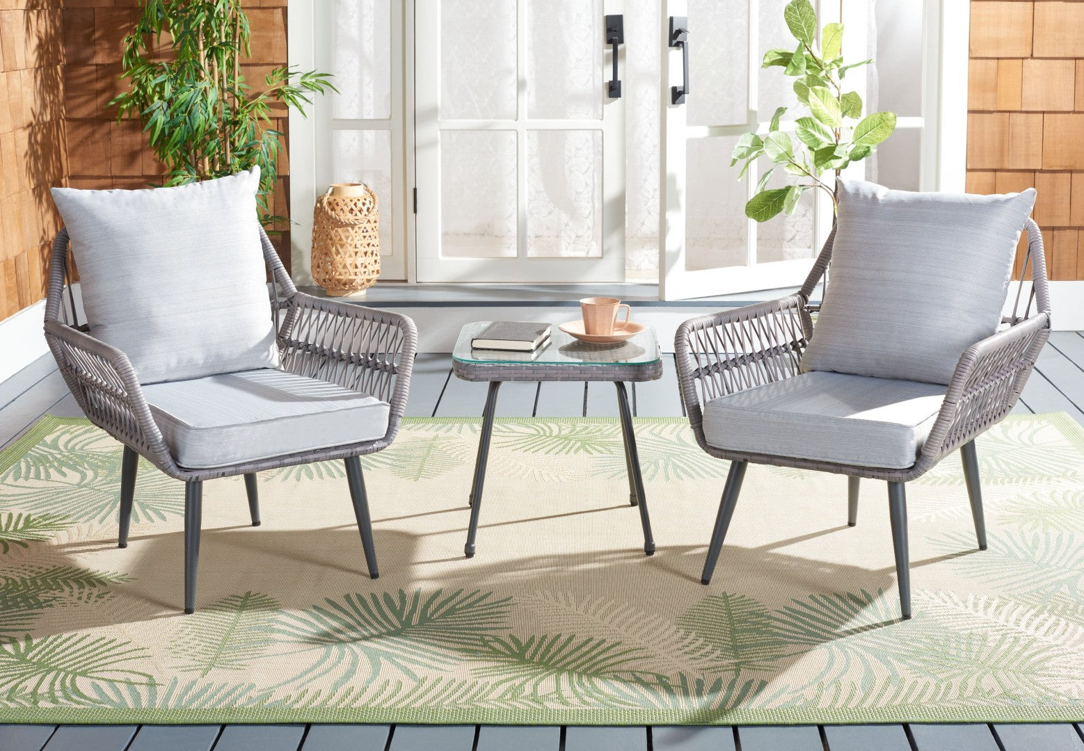 Londyn 3-Piece Lounge Set For Relaxed Outdoor Living With Sculptural A