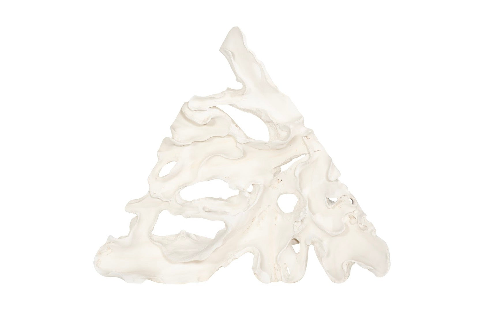 Contour Cast Root Triangle Wall Art - Lightweight Faux Bleached Decor