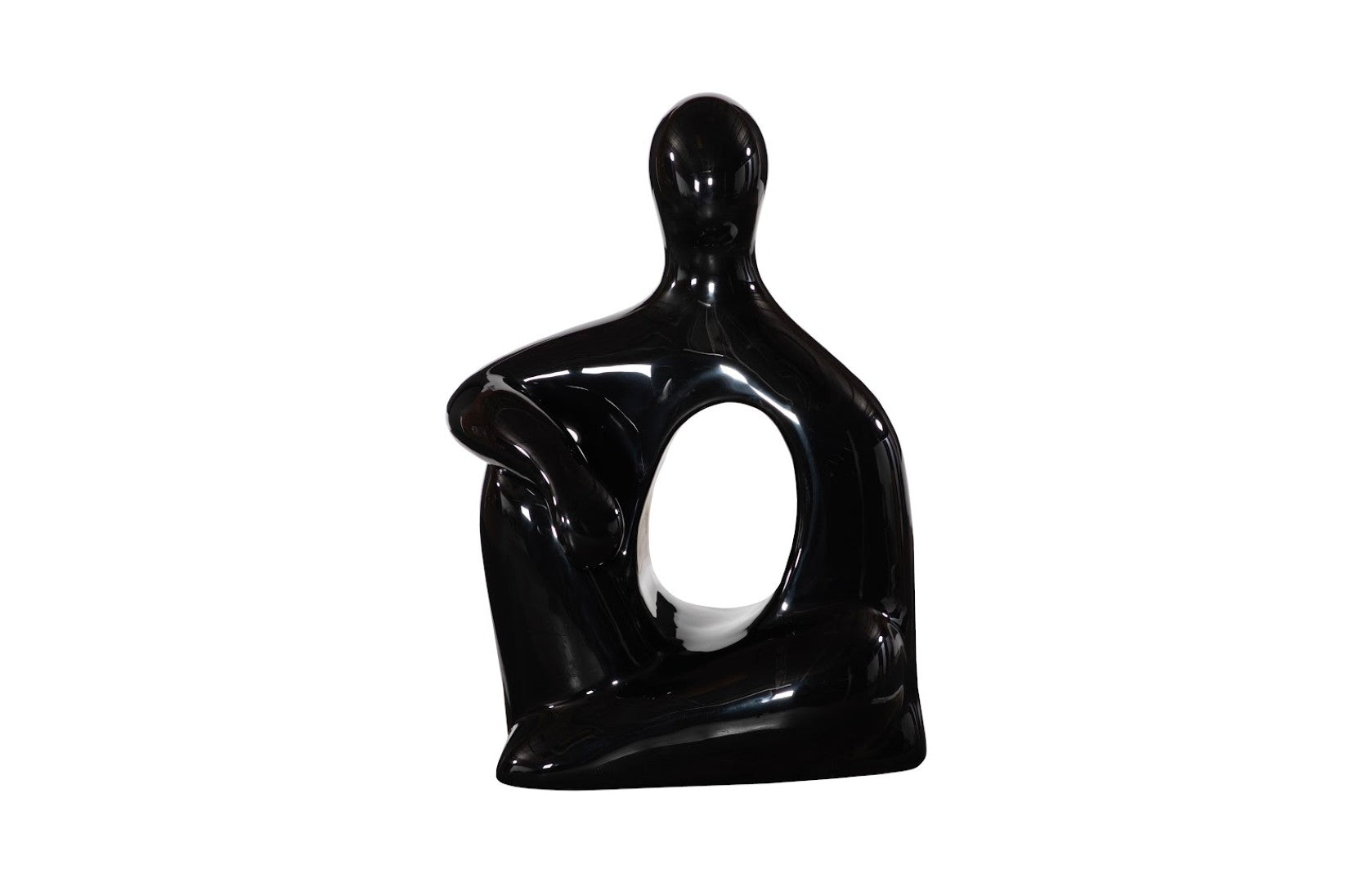 Seated Sculpture: Abstract Art Piece Celebrating Human Form to Elevate