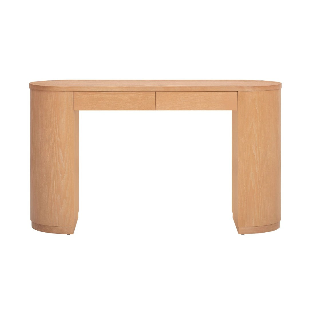 Marlow 52" Elegant Wood Writing Desk with Velvet-Lined Drawers for Sop