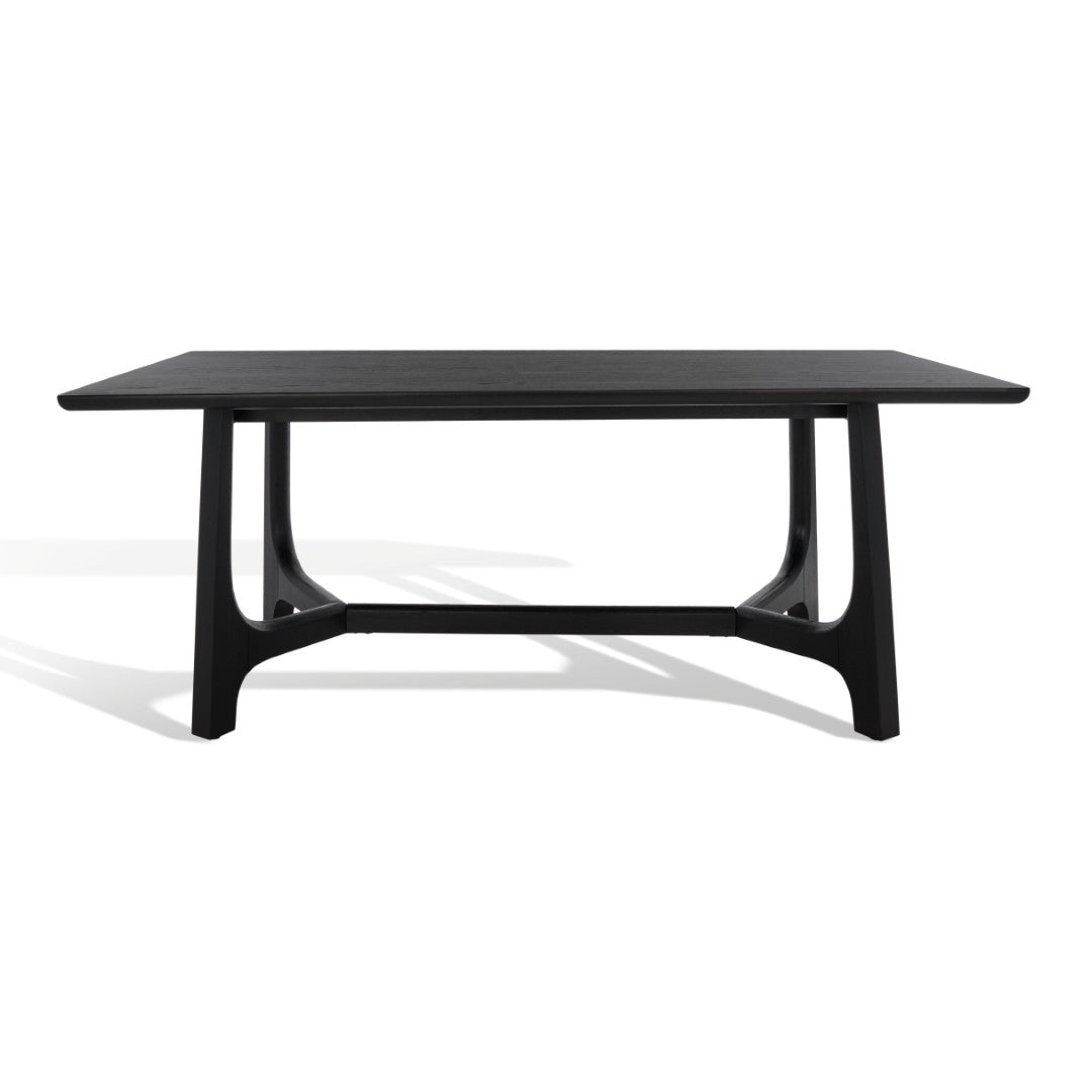 Adelee Wood Rectangle Dining Table – Modern Design With V-Shaped Base