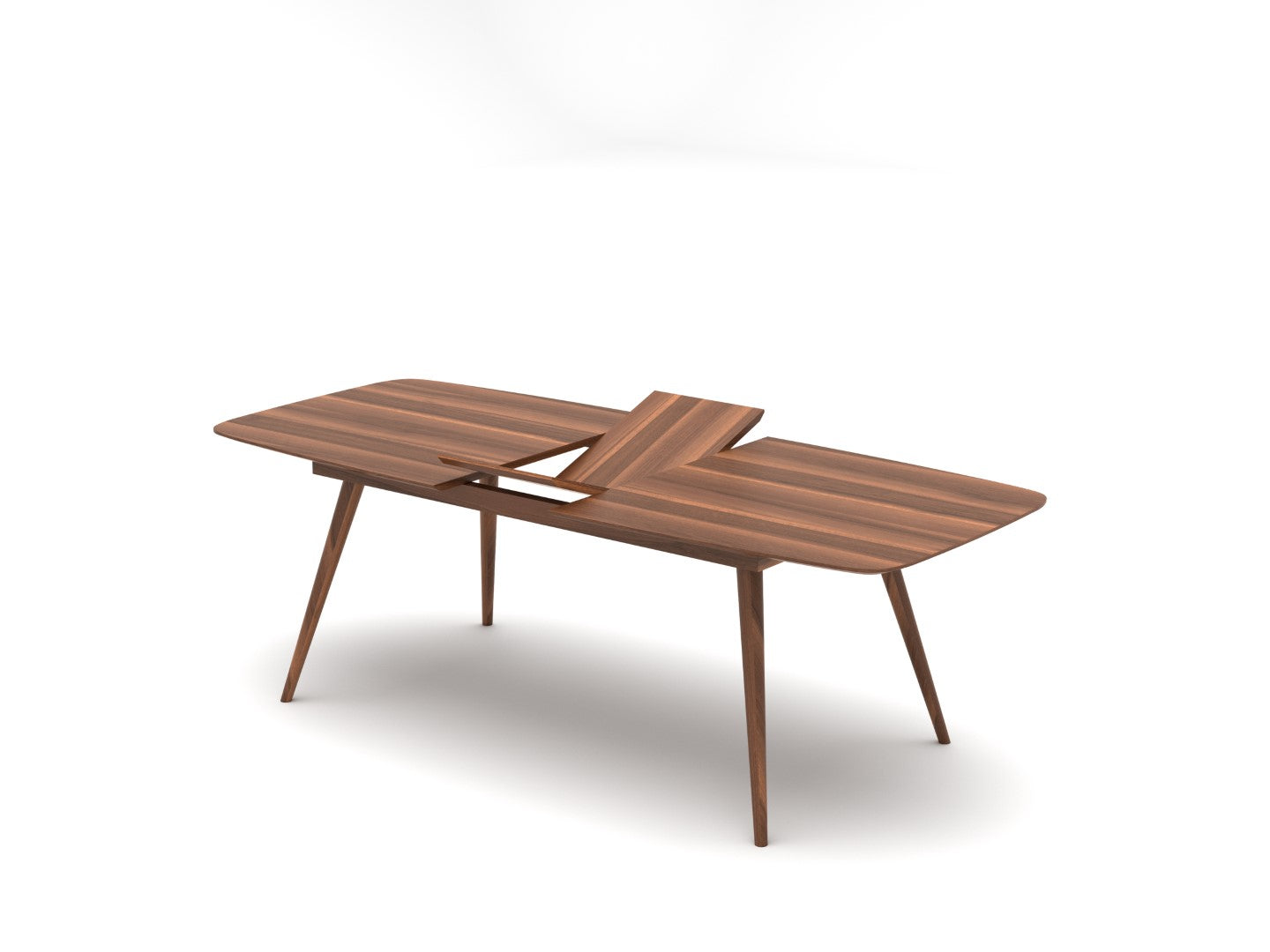 Star Dining Table – Modern Walnut or Natural Ash Top with Stylish Stee