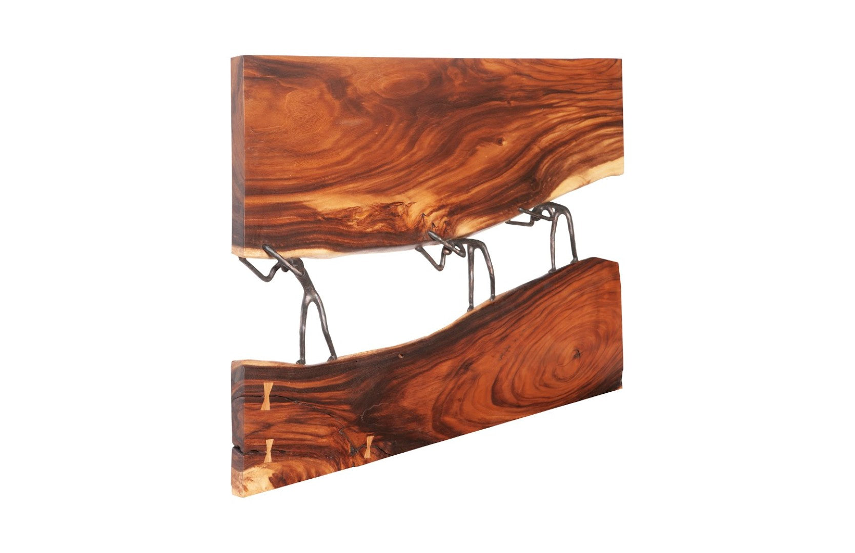 Atlas River Wall Panel - Handcrafted Metal & Wood Art for Modern Rusti