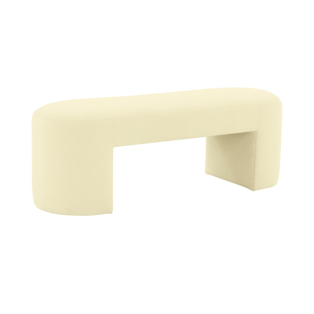 Elena Plush Velvet Bench – Modern Elegance for Living Rooms, Entryways