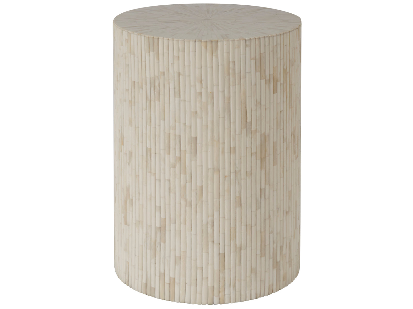Marcella Table - Elegantly Crafted Round Design with Organic Ridges to