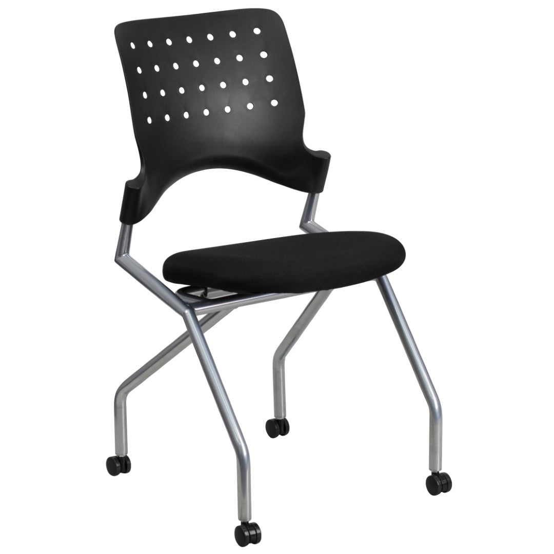 Galaxy Mobile Nesting Chair – Ergonomic Black Fabric Seat for Comfort,