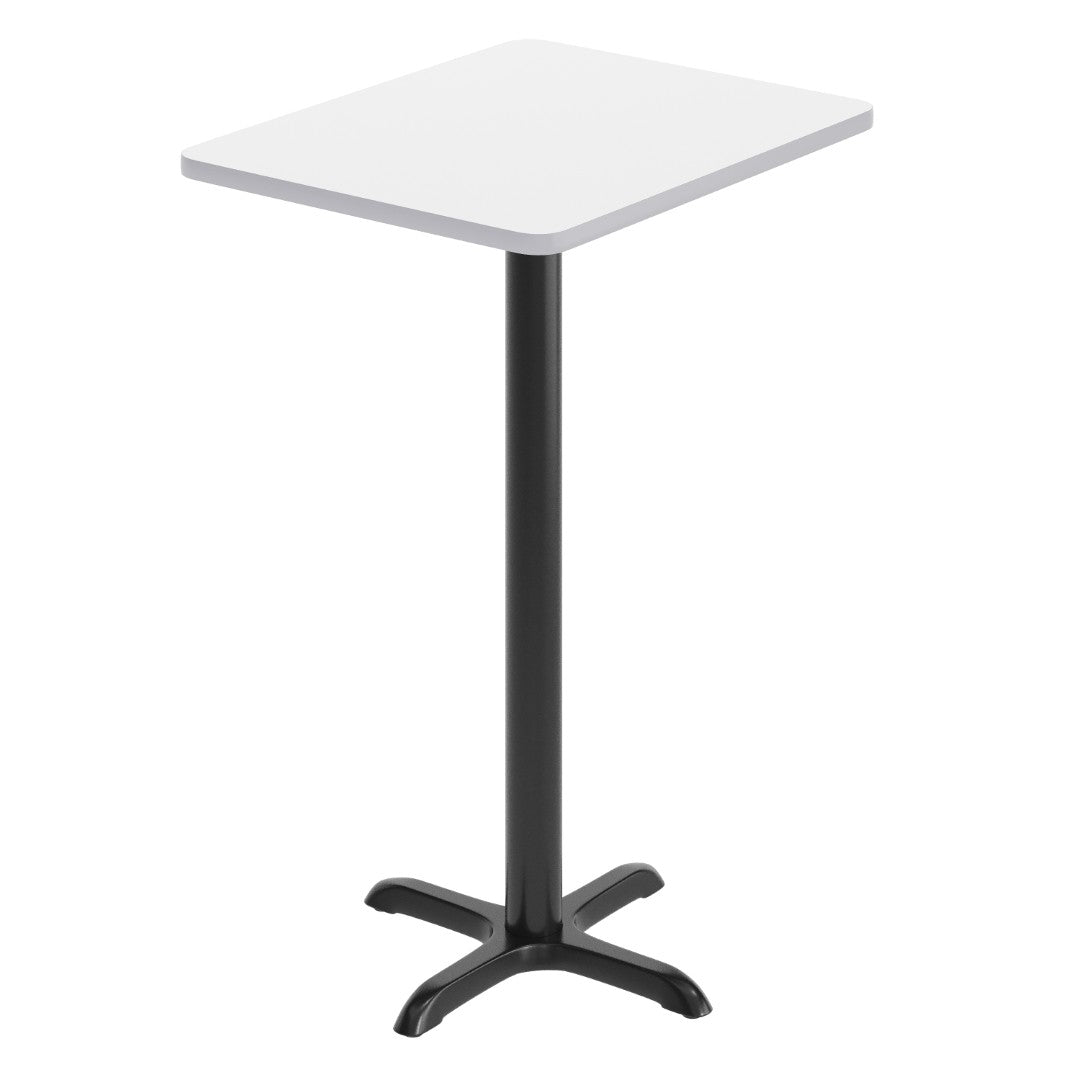Stiles Rectangular Laminate Table Top with Bar Height Base - Durable,