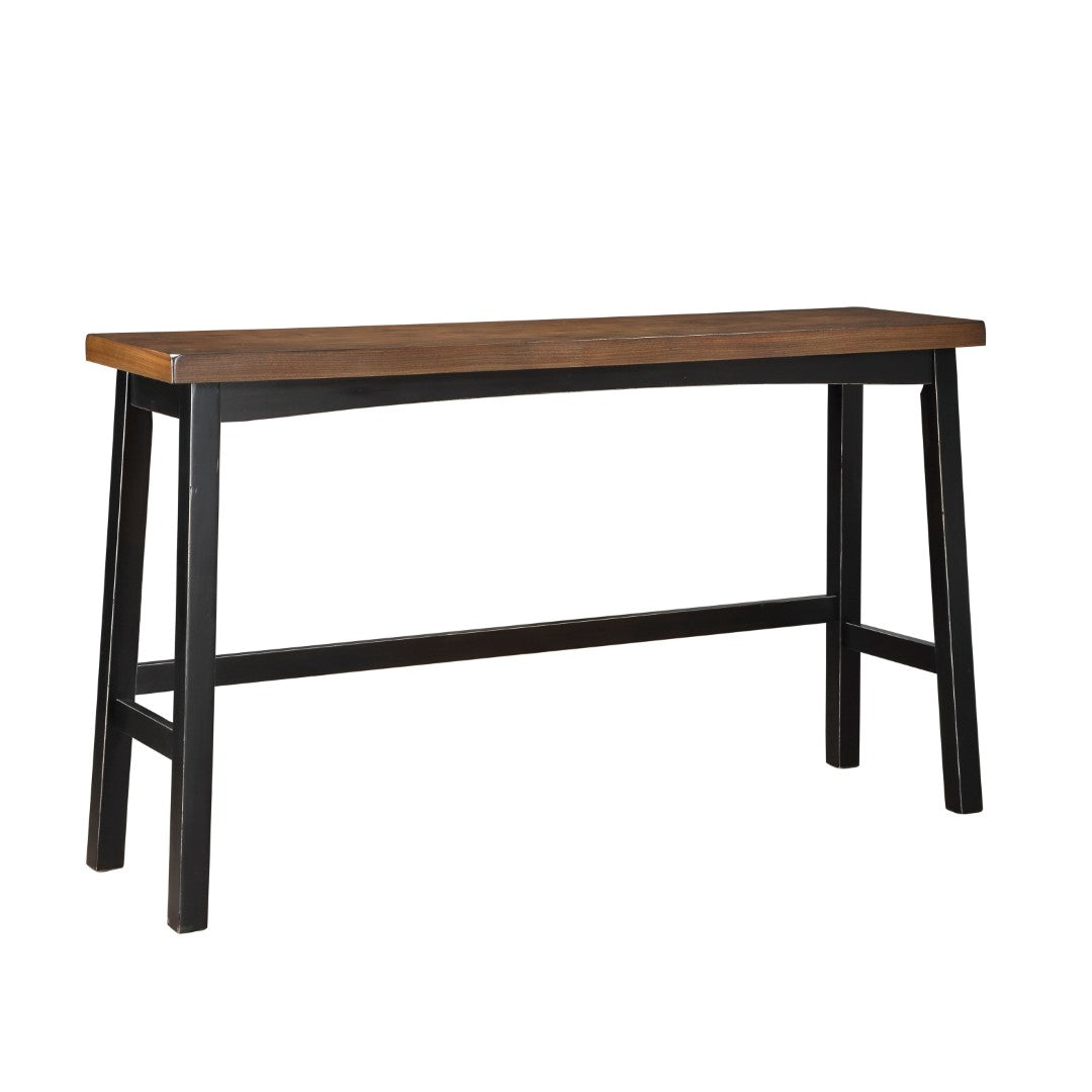 Transitional 4-Piece Pub Height Dining Set - Stylish Solid Rubberwood