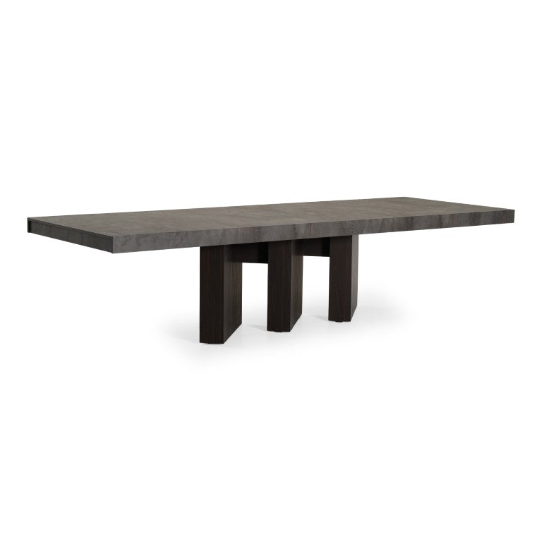 Amsterdam Extendable Volcano Matt Top Dining Table With Eucalyptus Oak