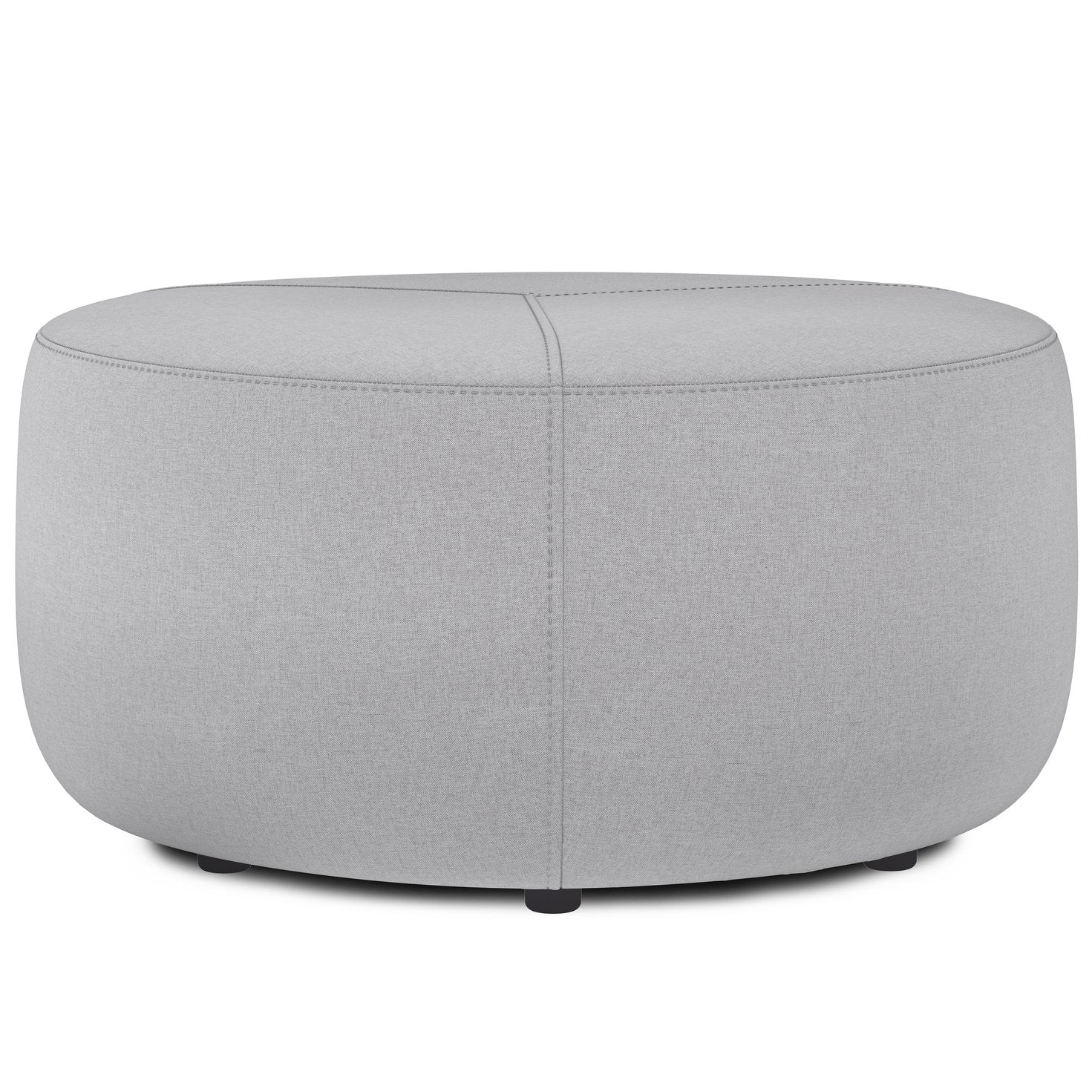 Moore Large Light Grey Ottoman - Versatile Seating, Stylish Footrest