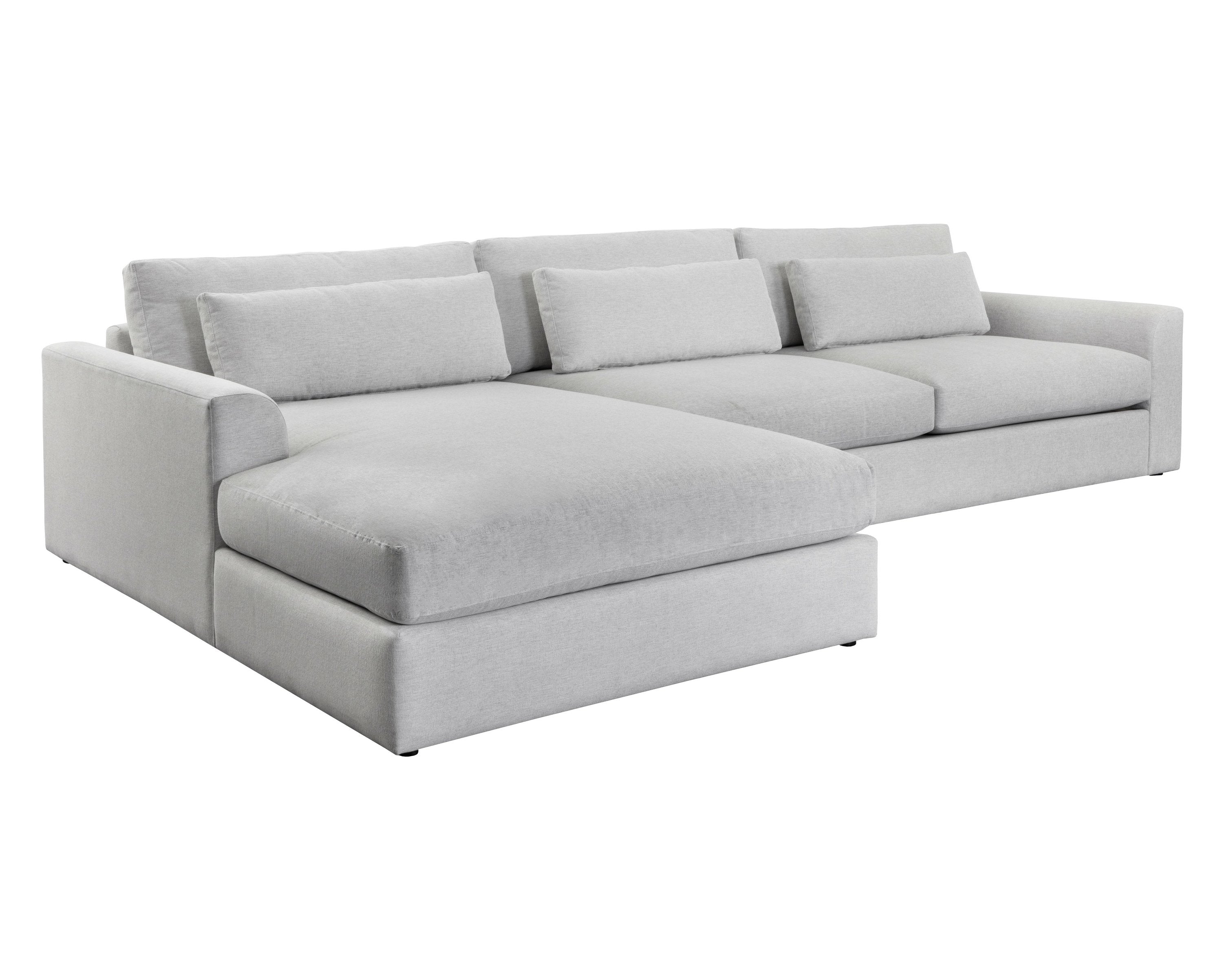 Merrick Sofa Chaise - Stylish Comfort with Fully Upholstered Base, Mod