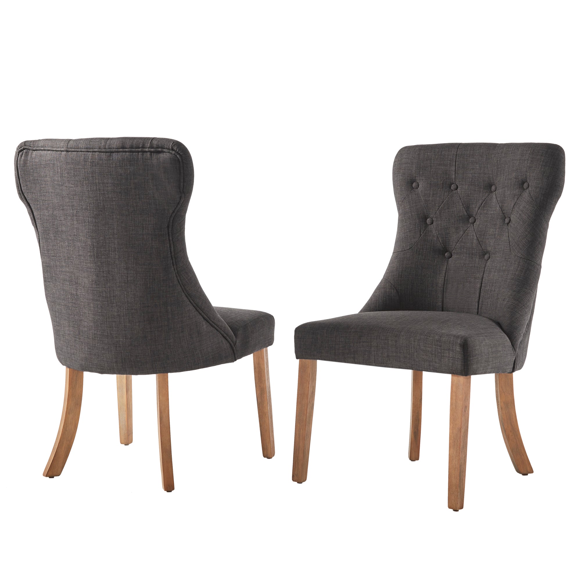 Marsean Elegant Button Tufted Dining Chairs Set of 2 – Vintage Style w